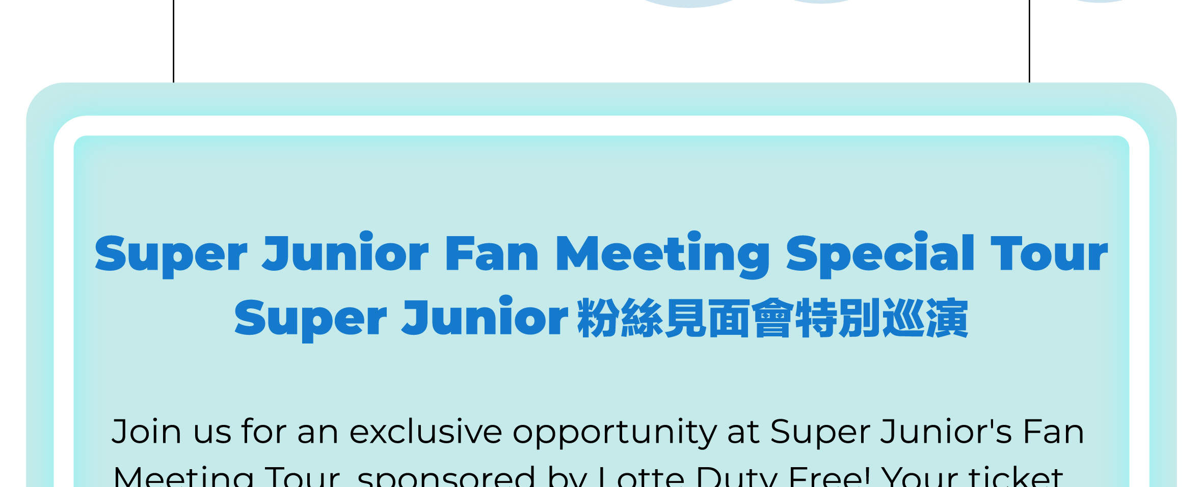 [Lotte Dutty Free] Super Junior Fan Meeting Tour - Klook Philippines